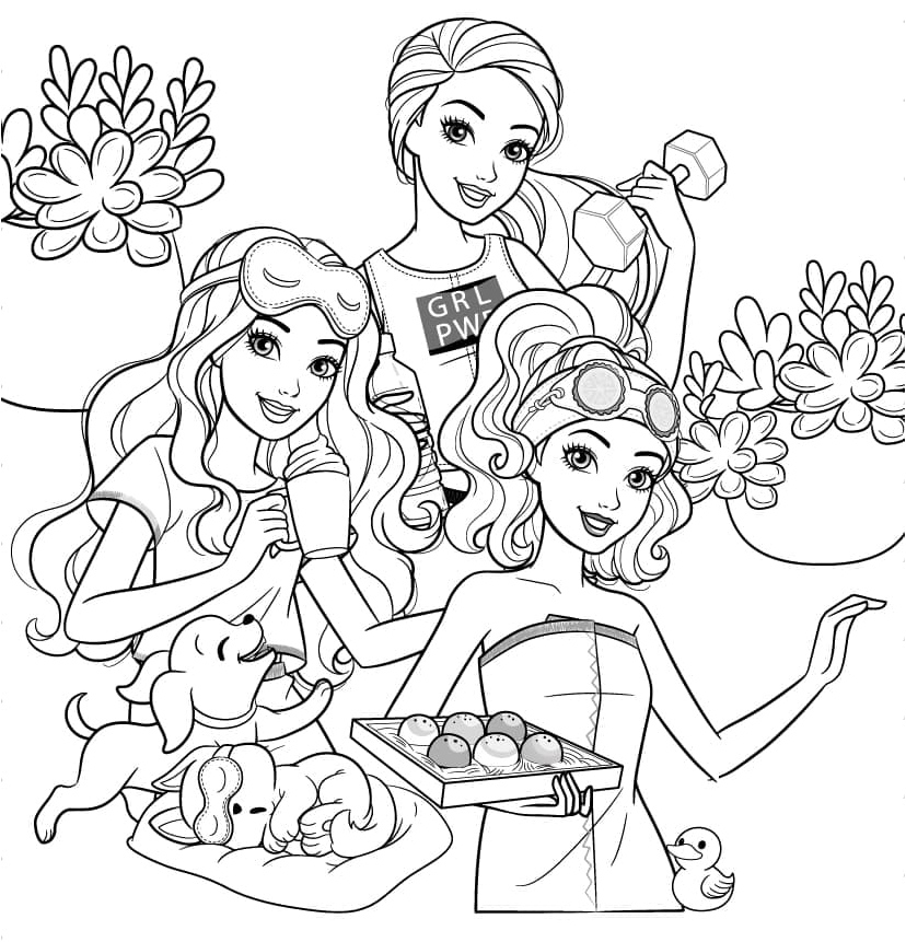 Barbie Coloring Pages (11 Free Printable PDFs)
