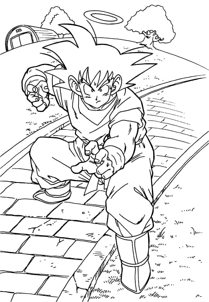 Goku Coloring Pages (5 Free Printable PDFs)